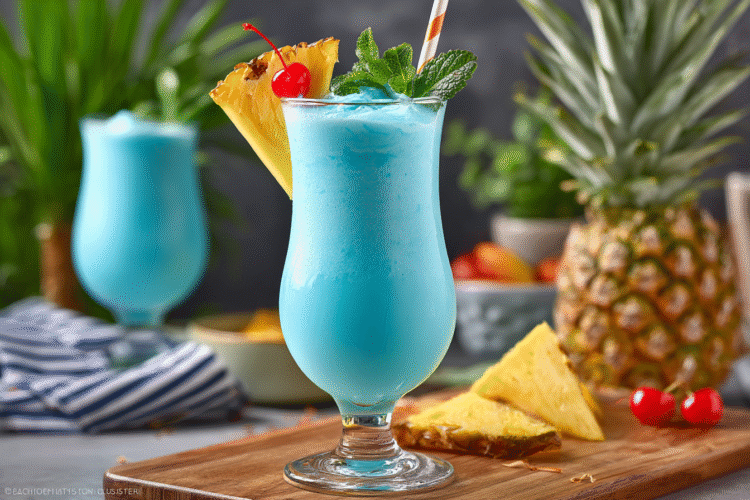 Blue Hawaiian Cocktail Recipe - mojococktail