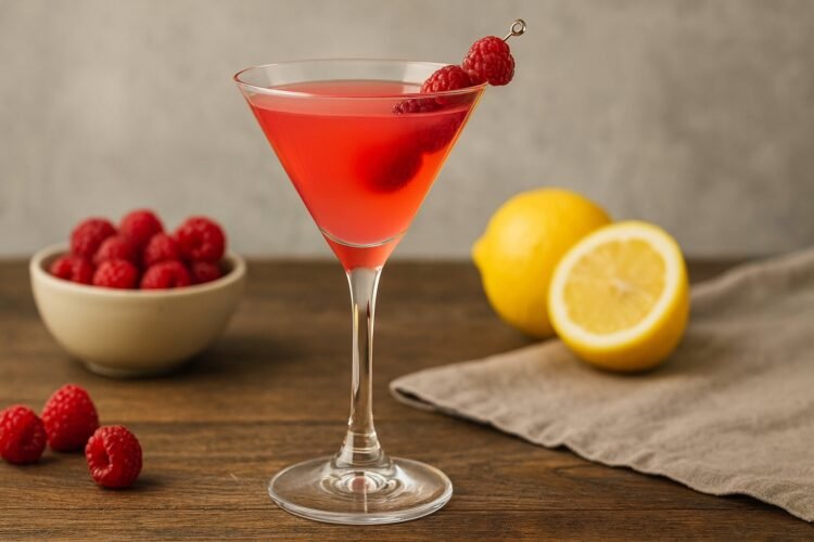 Raspberry Lemon Drop Cocktail Recipe - mojococktail